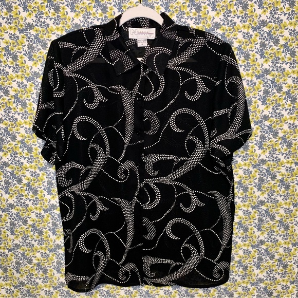 Peter Nygard | Tops | Vintage 8s90s Back Dot Patterned Nygard ...